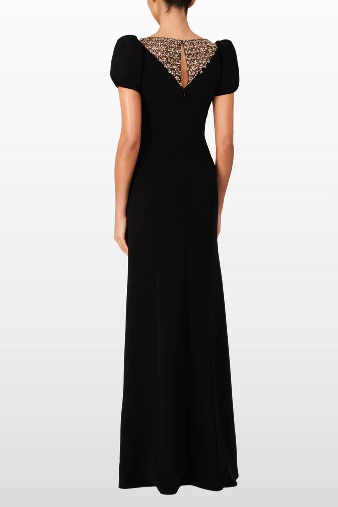 Jenny Packham “Empress” Sculpted V-Neck Gown – Elegant Eveningwear at ...