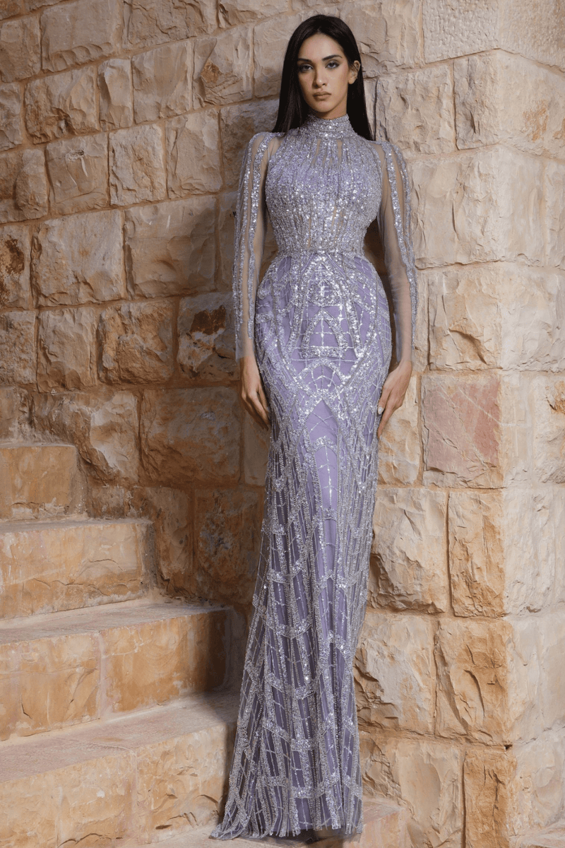 AZ COUTURE - Fitted Mermaid Silhouette Gown | AL BOUSHIYA – ALBOUSHIYA