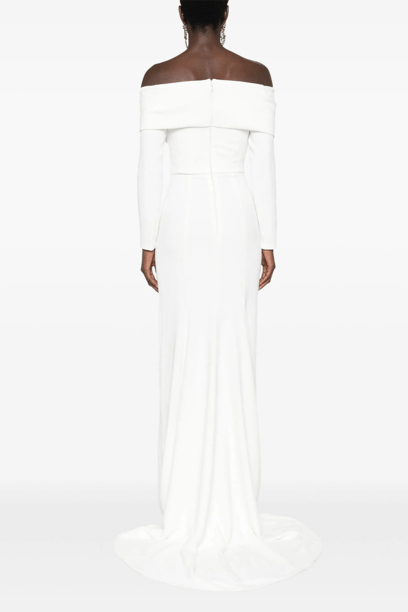 SOLACE LONDON - Lyla Off-shoulder Gown | AL BOUSHIYA – ALBOUSHIYA